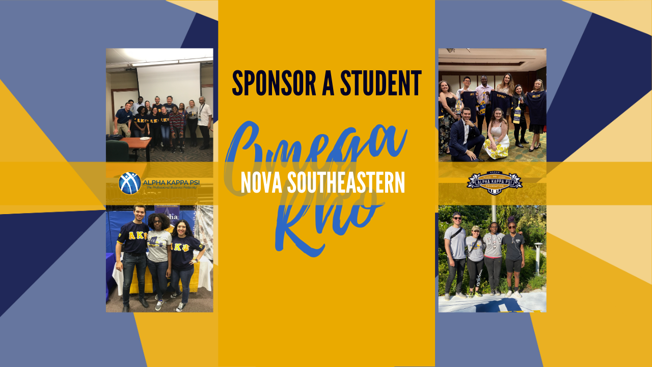 Sponsor a Student - Omega Rho - Campaign