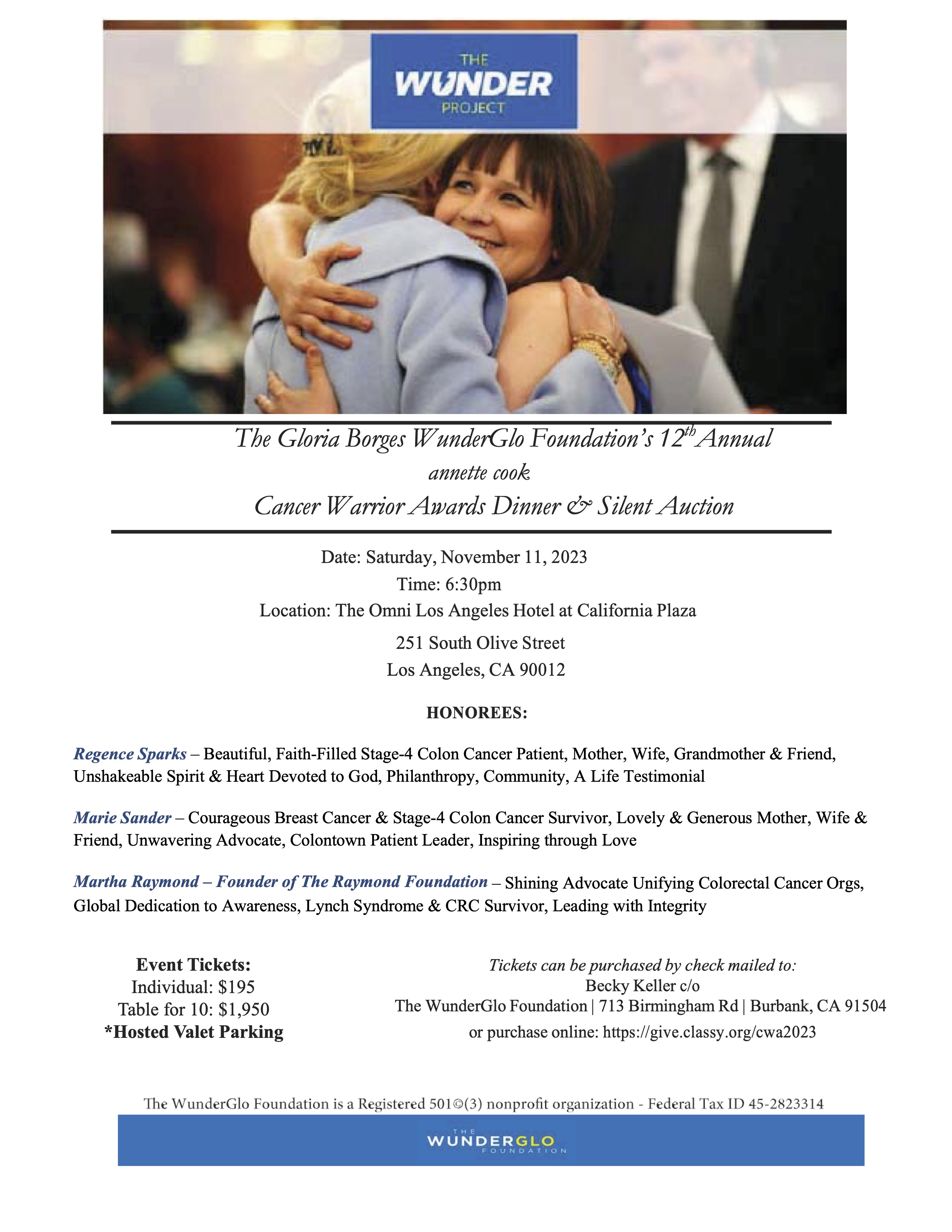 12th Annual annette cook Cancer Warrior Awards - Campaign