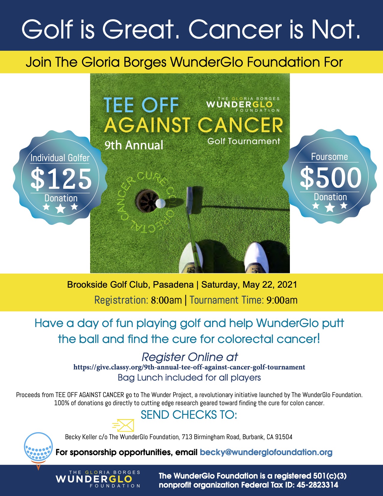 10th Annual Tee Off Against Cancer Golf Tournament - Campaign
