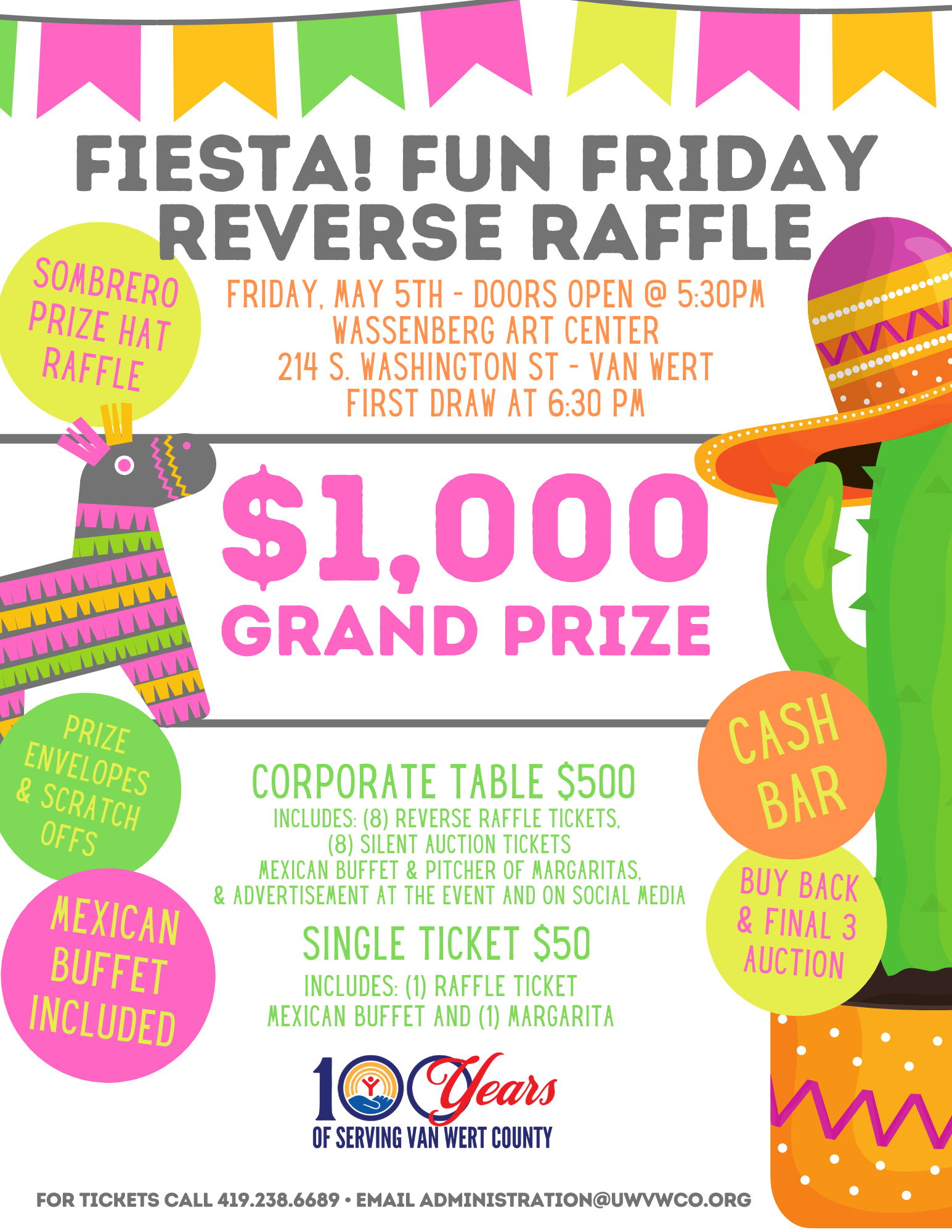 Fiesta! Fun Friday Reverse Raffle Drawing - Campaign