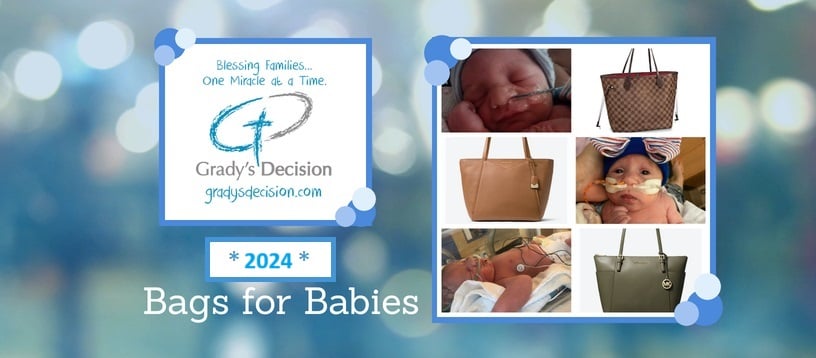 2024 Bags for Babies - A Grady's Decision Purse Bingo Event - Campaign