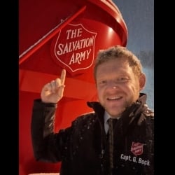 Capt. Greg Bock's fundraising page for The Salvation Army