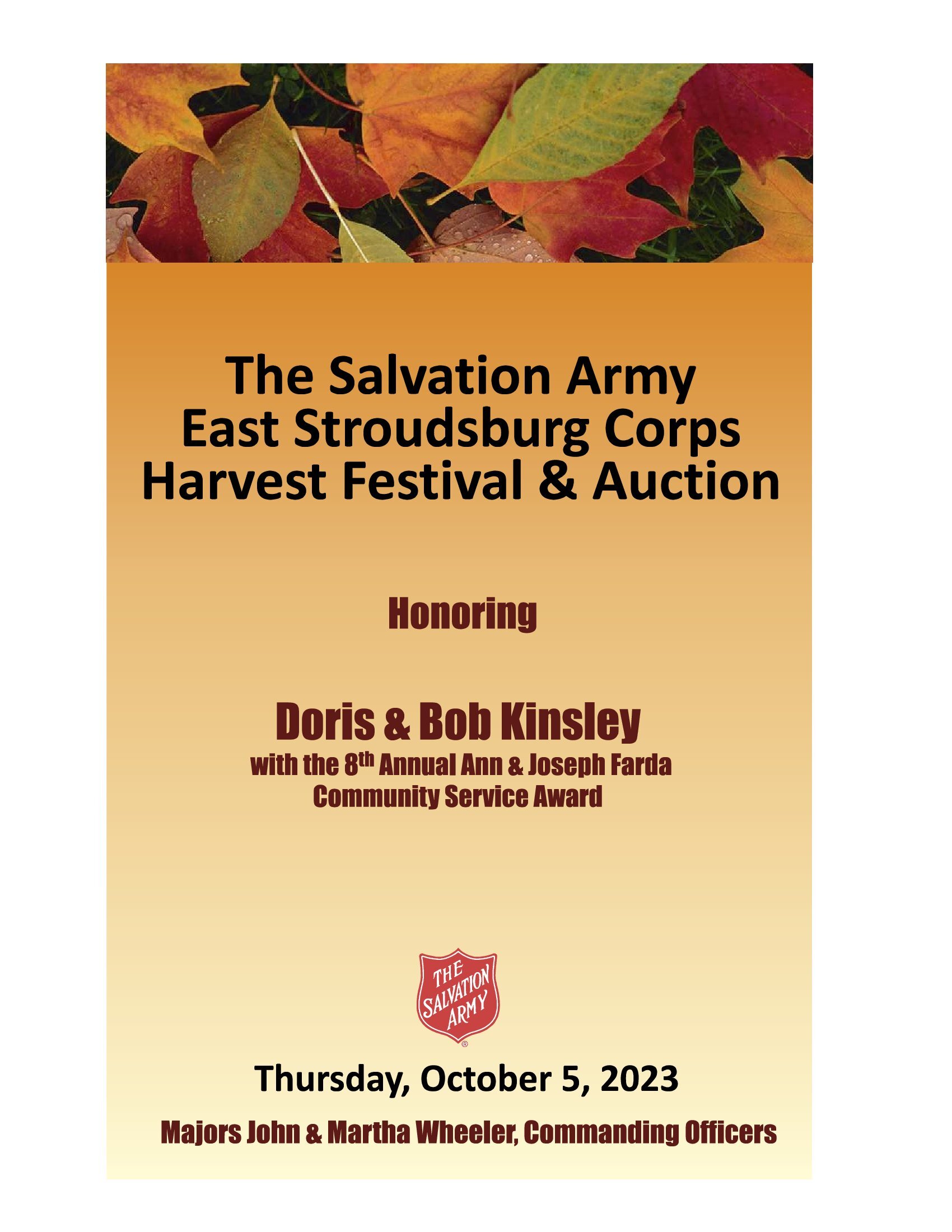 EPA East Stroudsburg Harvest Festival and Auction 2023 - Campaign