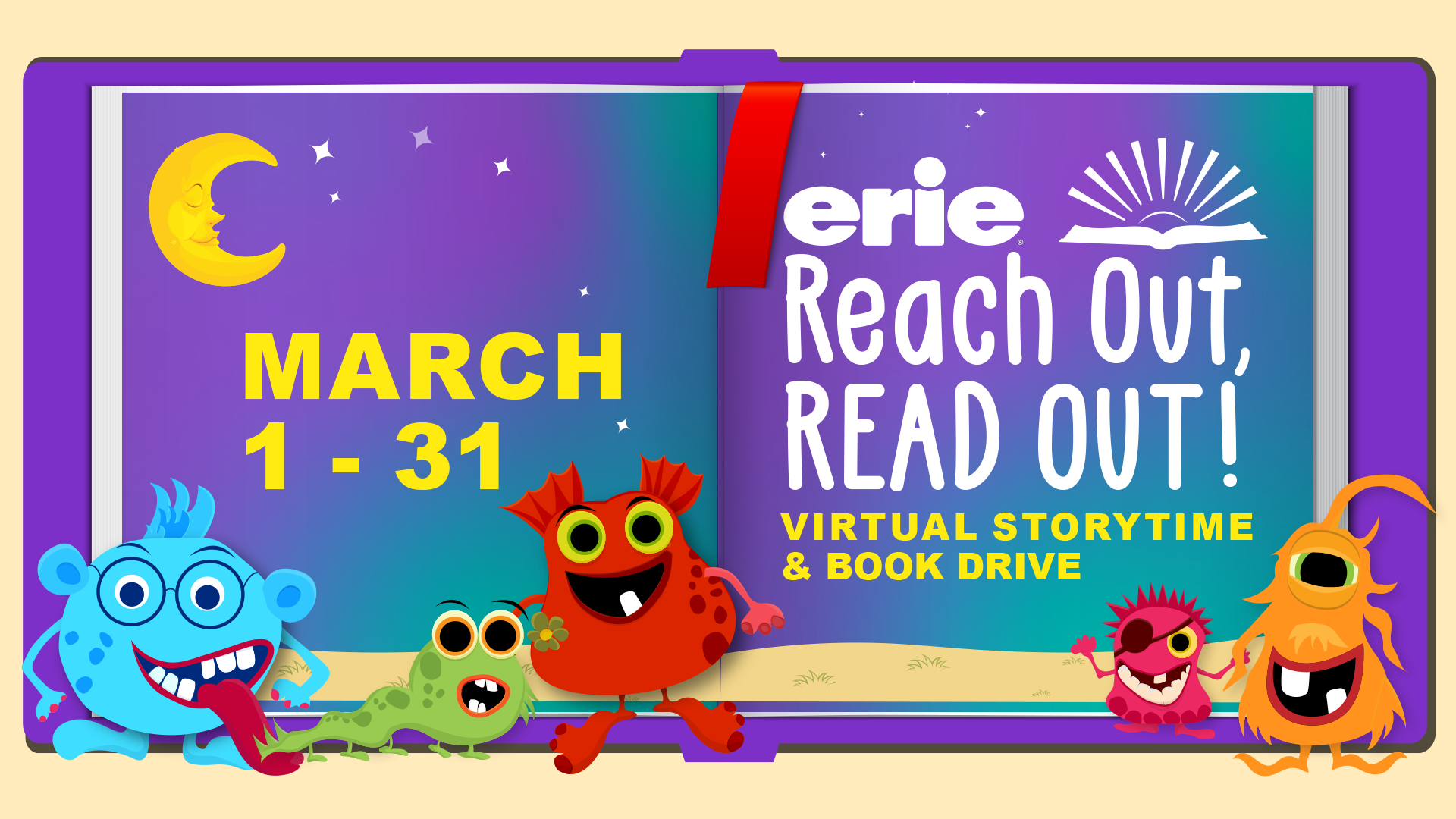 Reach Out-Read Out Virtual Book Drive and Storytime Series - Campaign