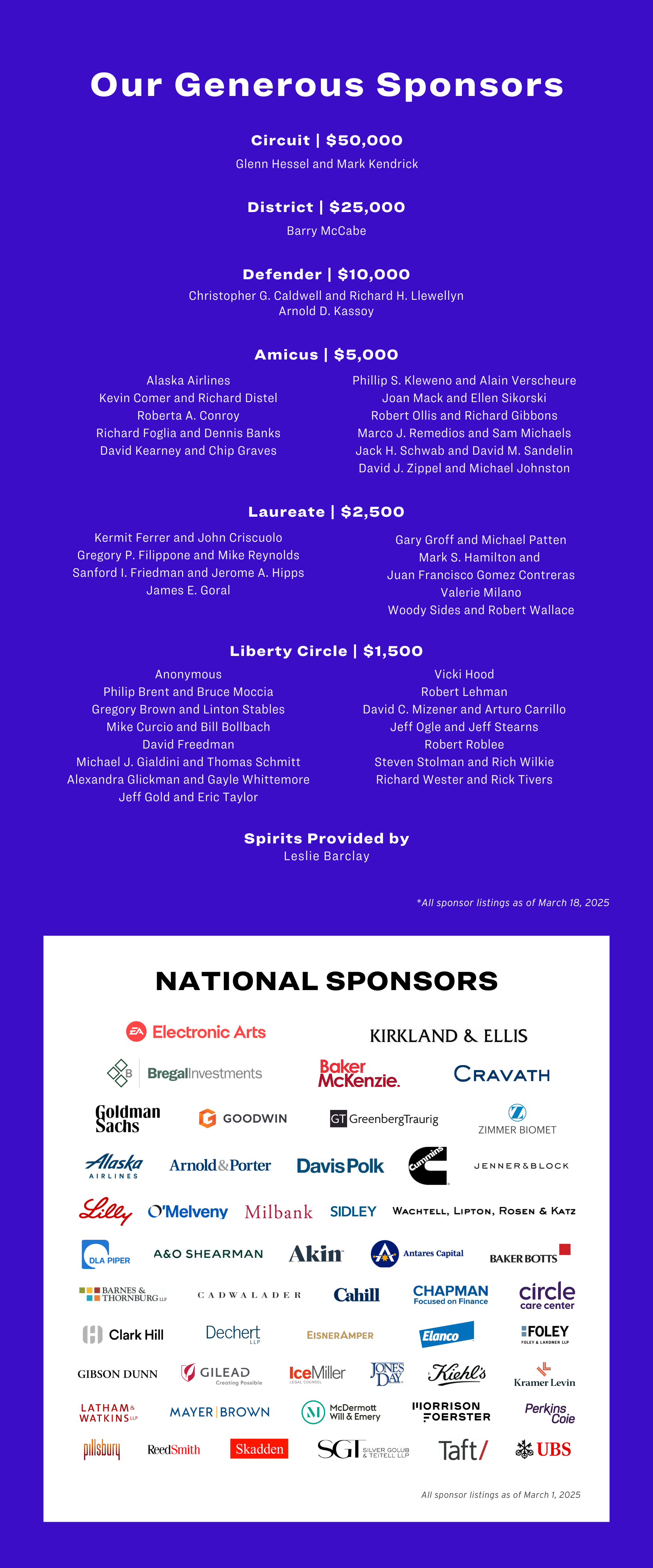 2025 Lambda Legal in the Desert (Sponsorships and Tickets) - Campaign