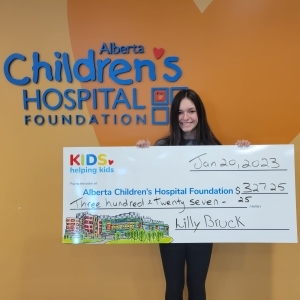 Lilly Bruck's fundraising page for Alberta Children's Hospital Foundation