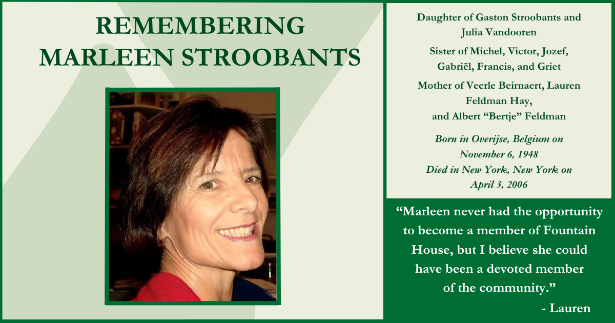 Remembering Marleen Stroobants - Campaign