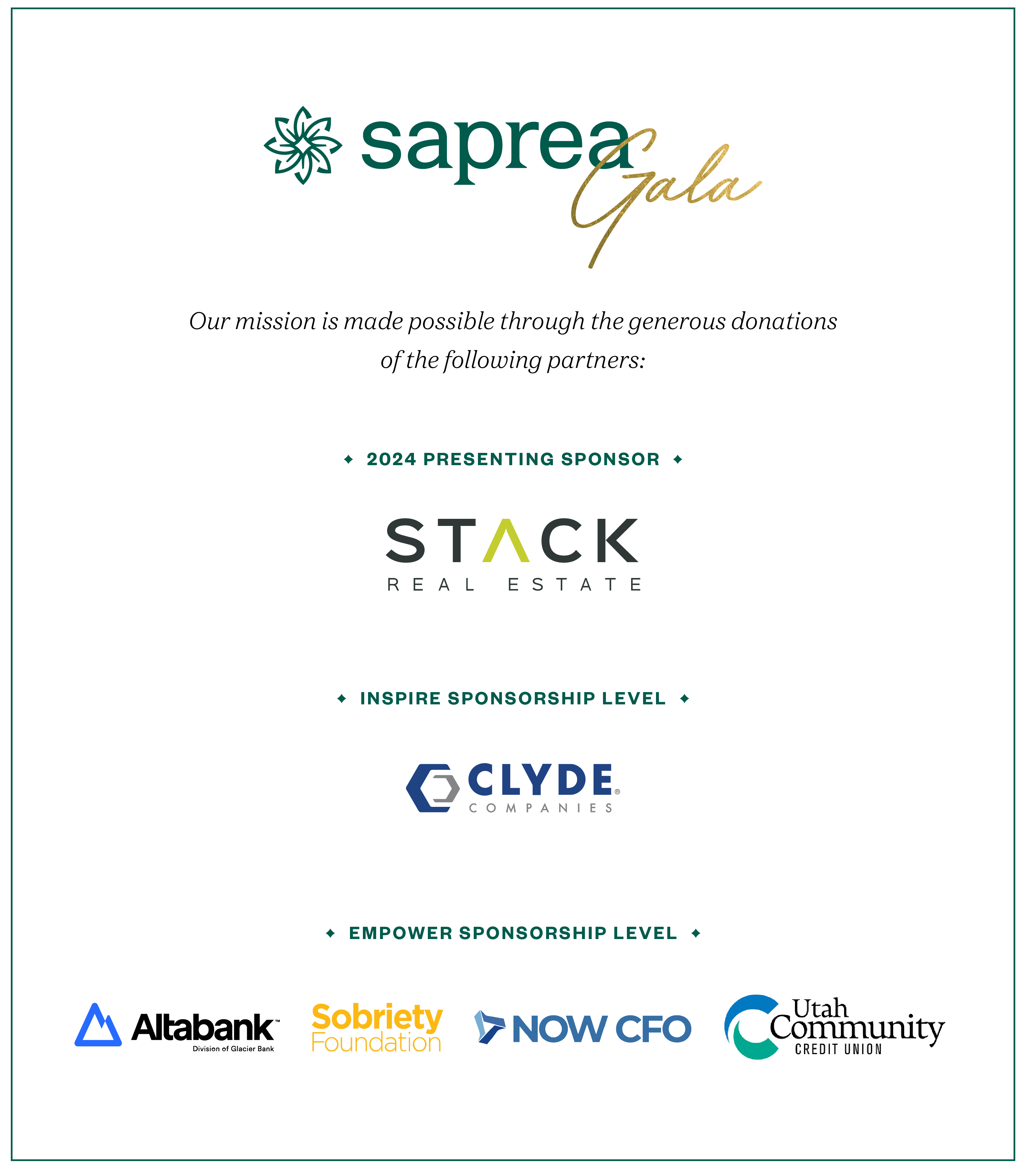 UT Saprea Gala 2024 - Campaign