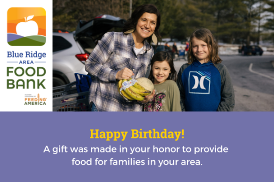 Donate to Blue Ridge Area Food Bank
