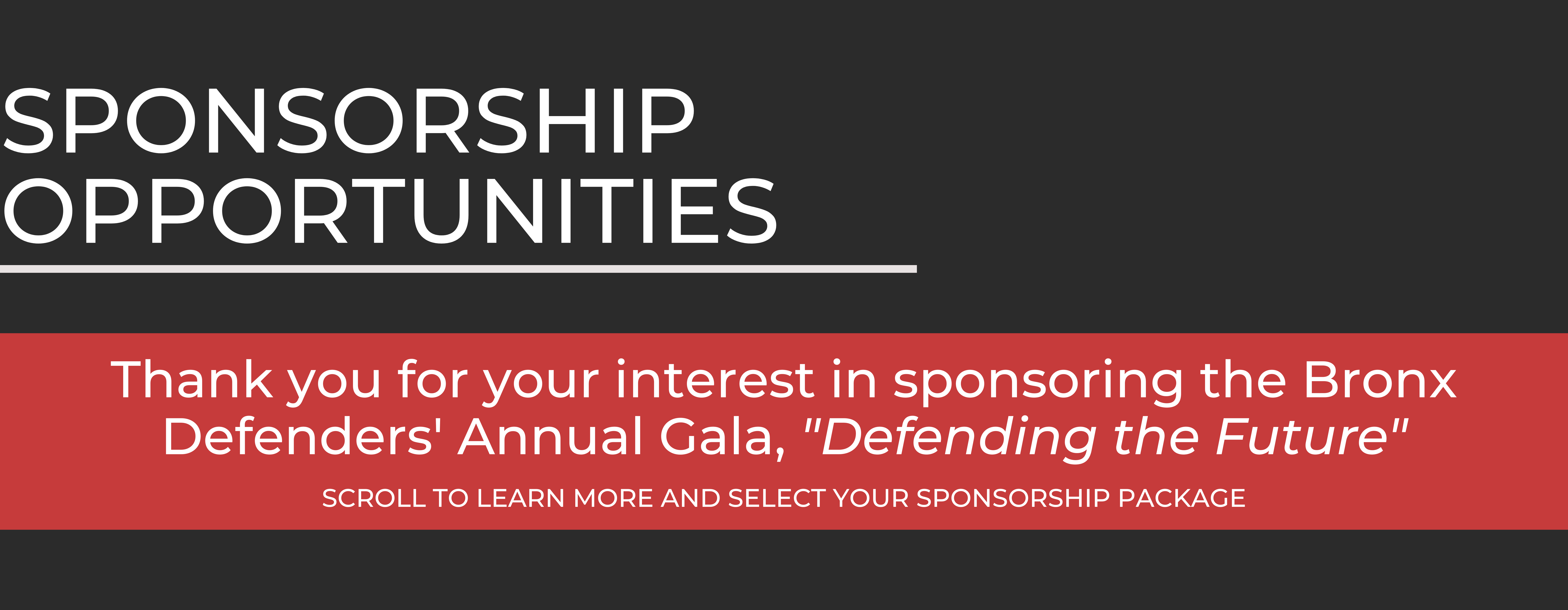 The Bronx Defenders 2023 Annual Gala Sponsorship Opportunities - Campaign