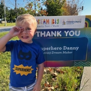 Check out Super Danny's team fundraising page for Children's Mercy