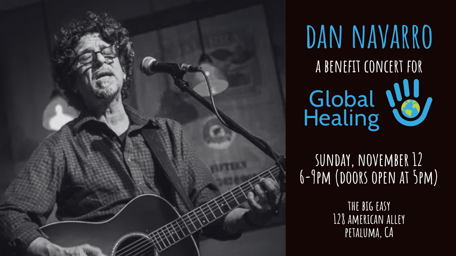 Dan Navarro Benefit Concert for Global Healing - Campaign