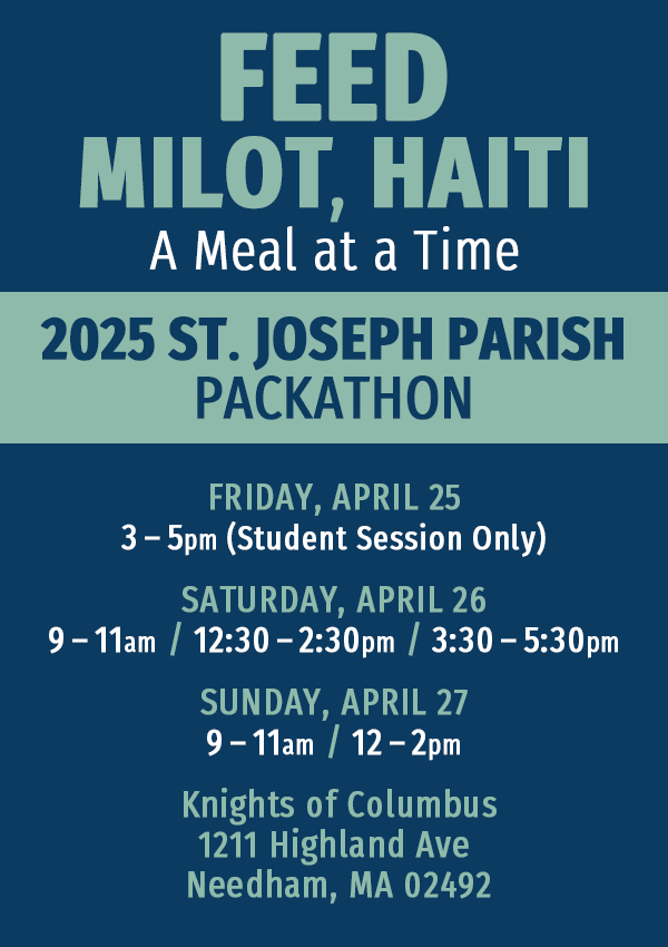 The 2025 St. Joseph Parish Feeds Milot, Haiti Packathon - Campaign