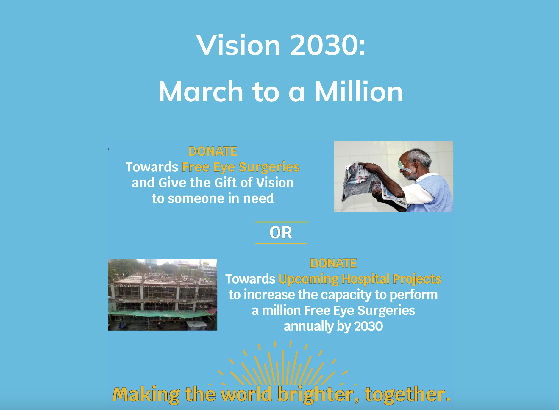 Donate to Vision 2030: A March to a Million