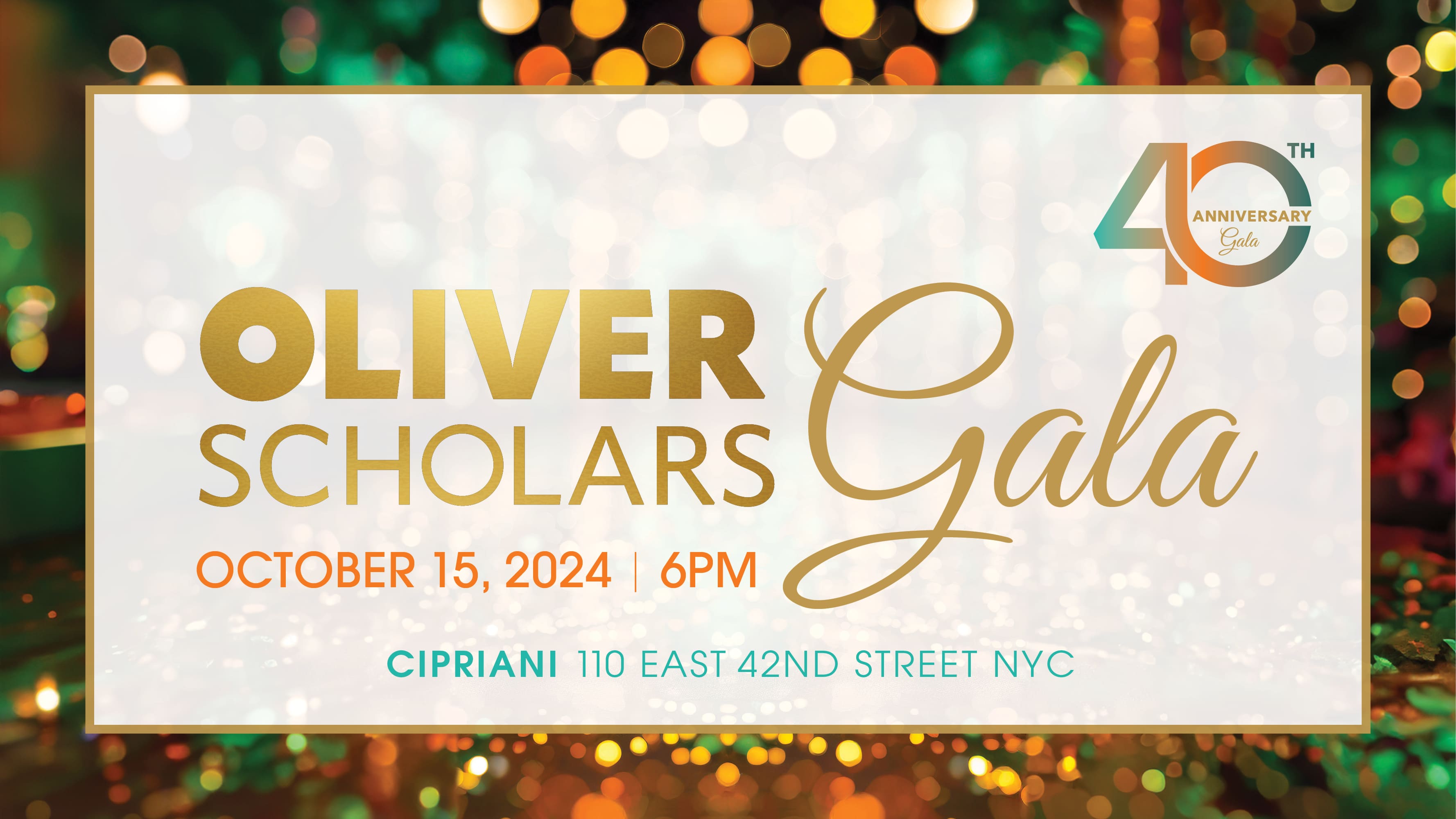 40th Anniversary Gala - Campaign