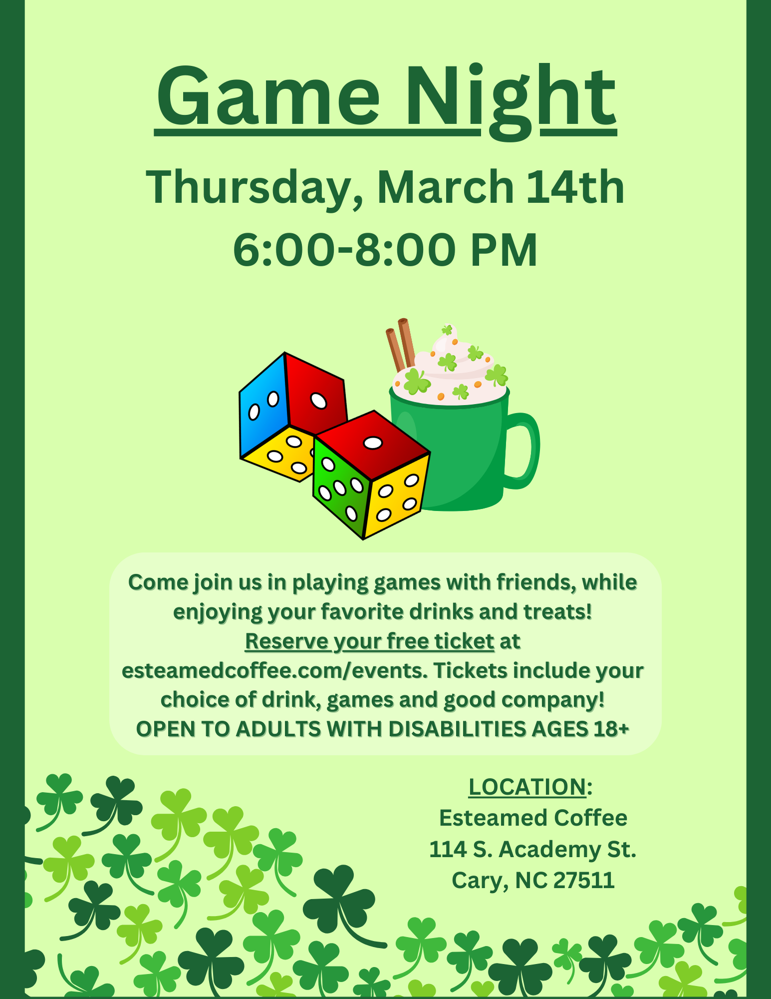 March 14 Game Night - Campaign