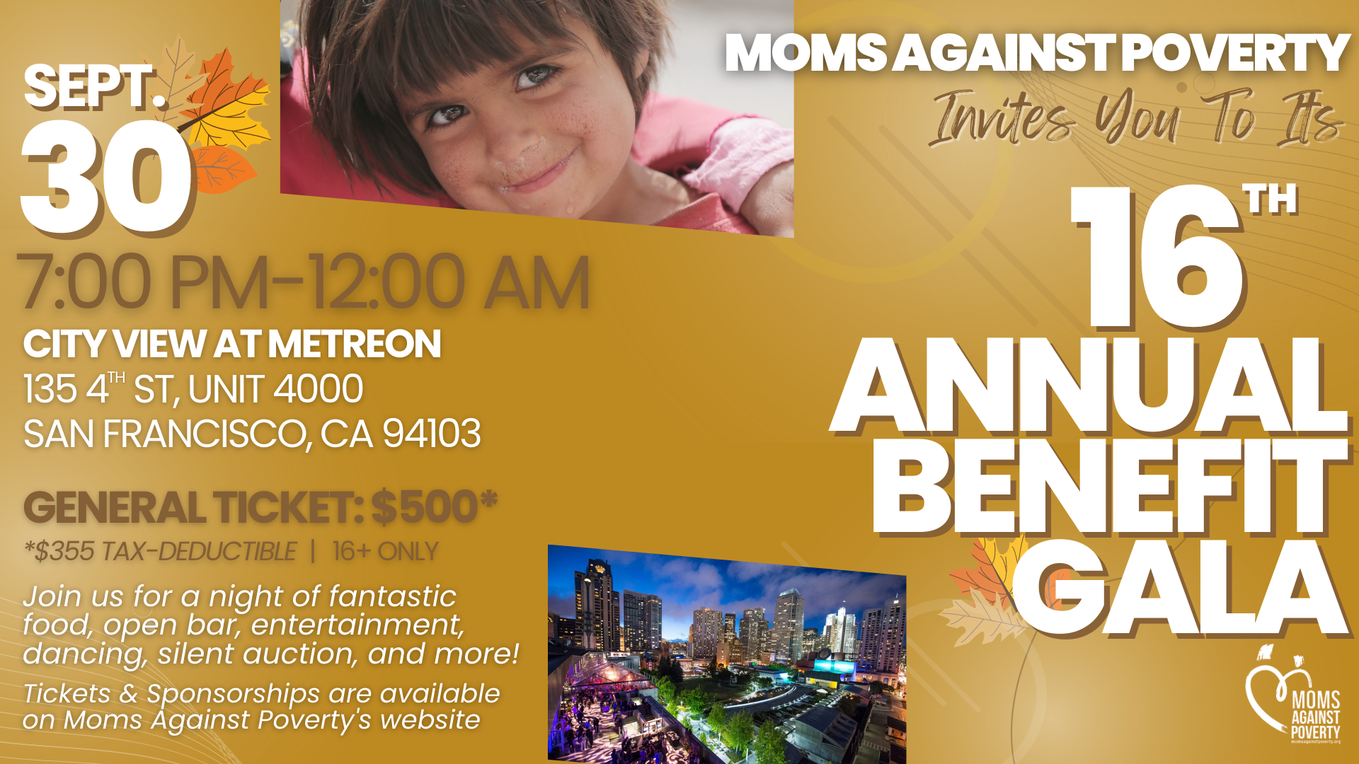 16th Annual Benefit Gala Sponsorships - Campaign