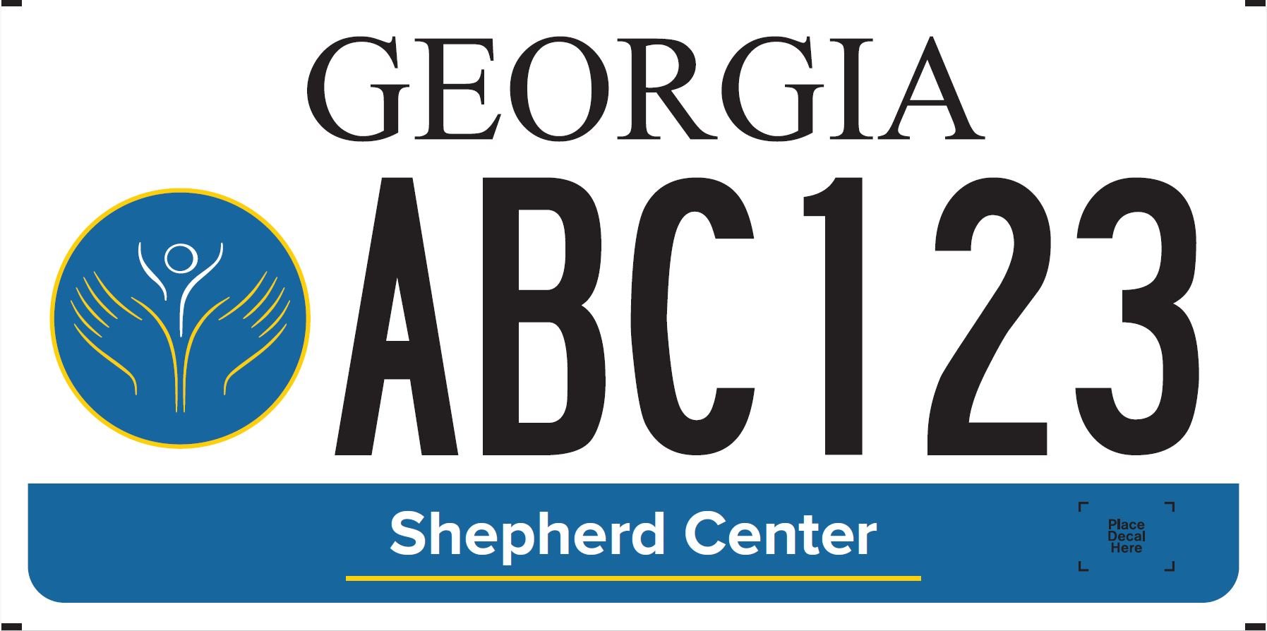 Shepherd Center License Plate - Campaign