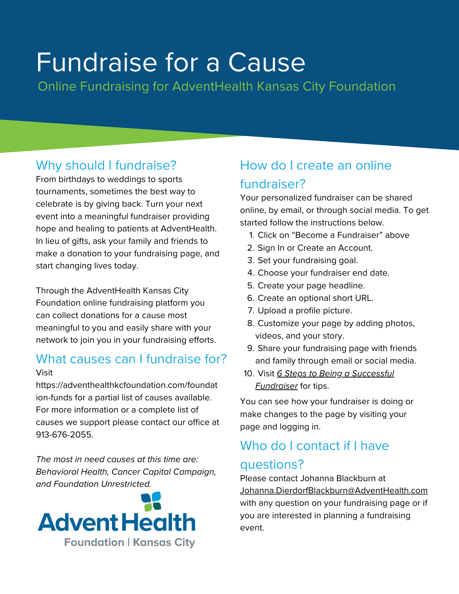 Fundraise for a Cause - Campaign
