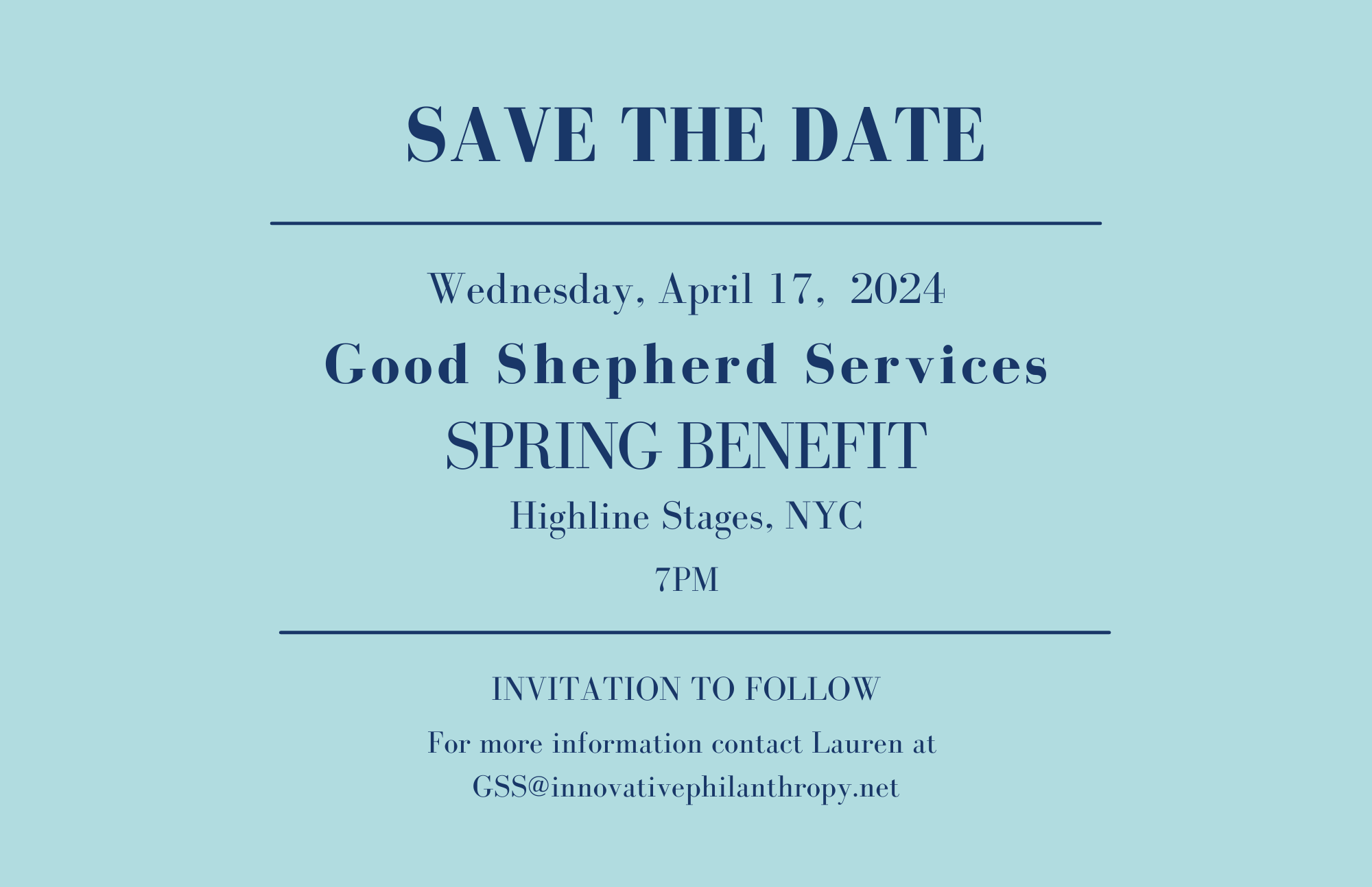 2024 Spring Benefit - Campaign