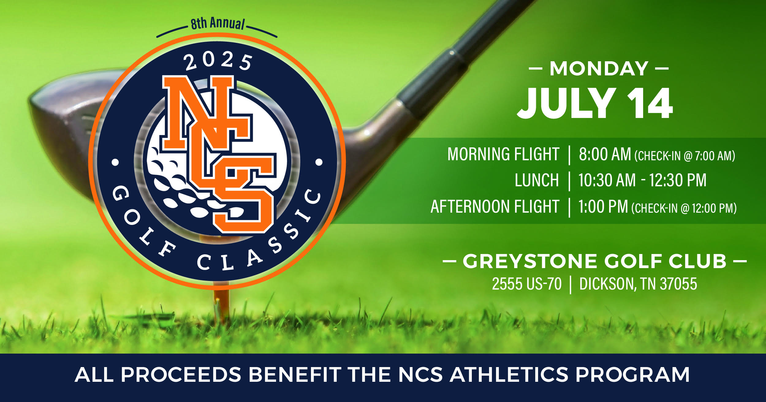 2025 NCS Golf Classic - Campaign