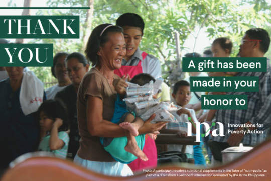 Donate to IPA's End of Year Campaign