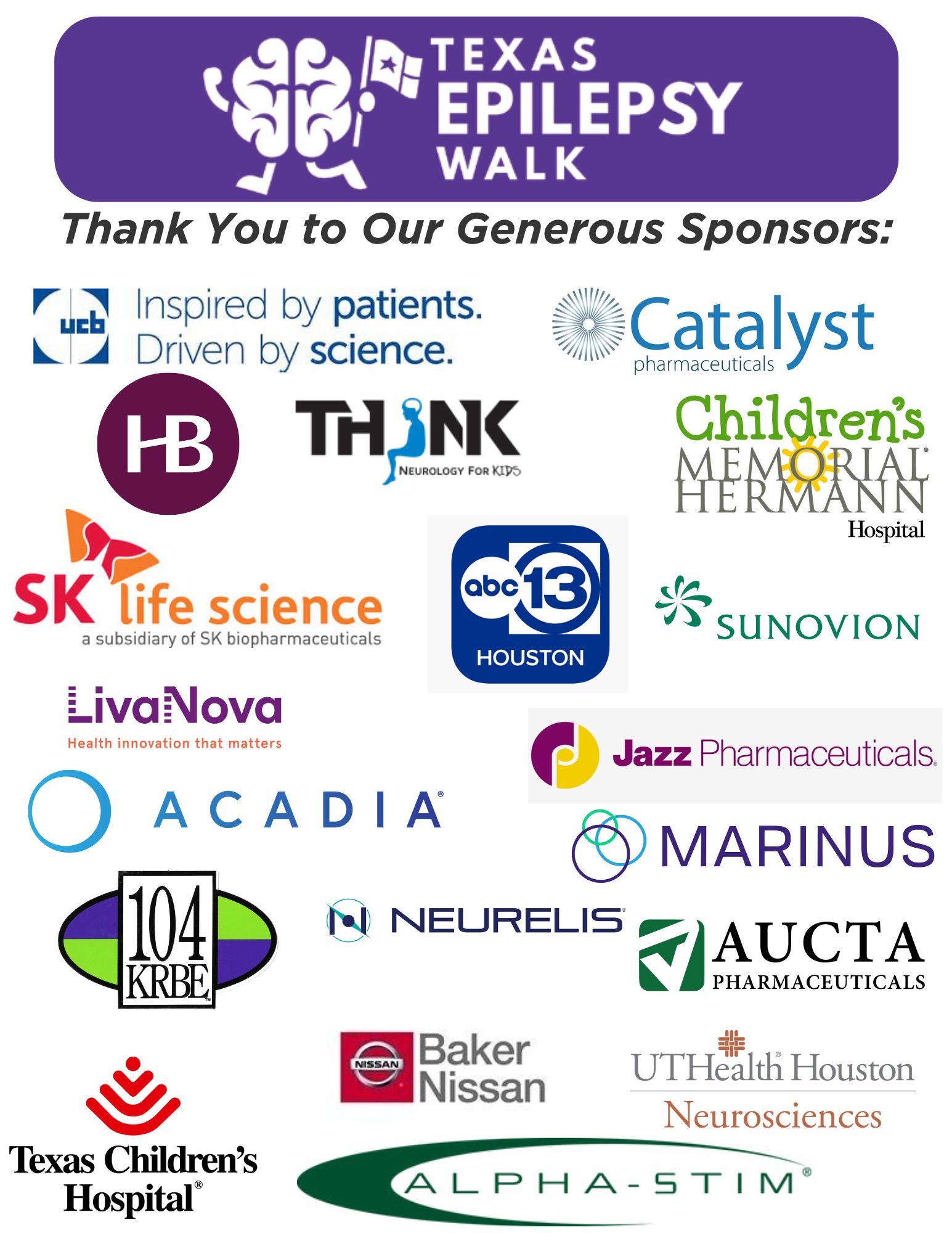 2024 Texas Epilepsy Walk - Houston - Campaign