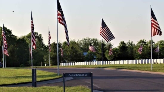 NEWTOWN, PA - AVENUE OF FLAGS: REMOVAL DAY - WASHINGTON CROSSING ...