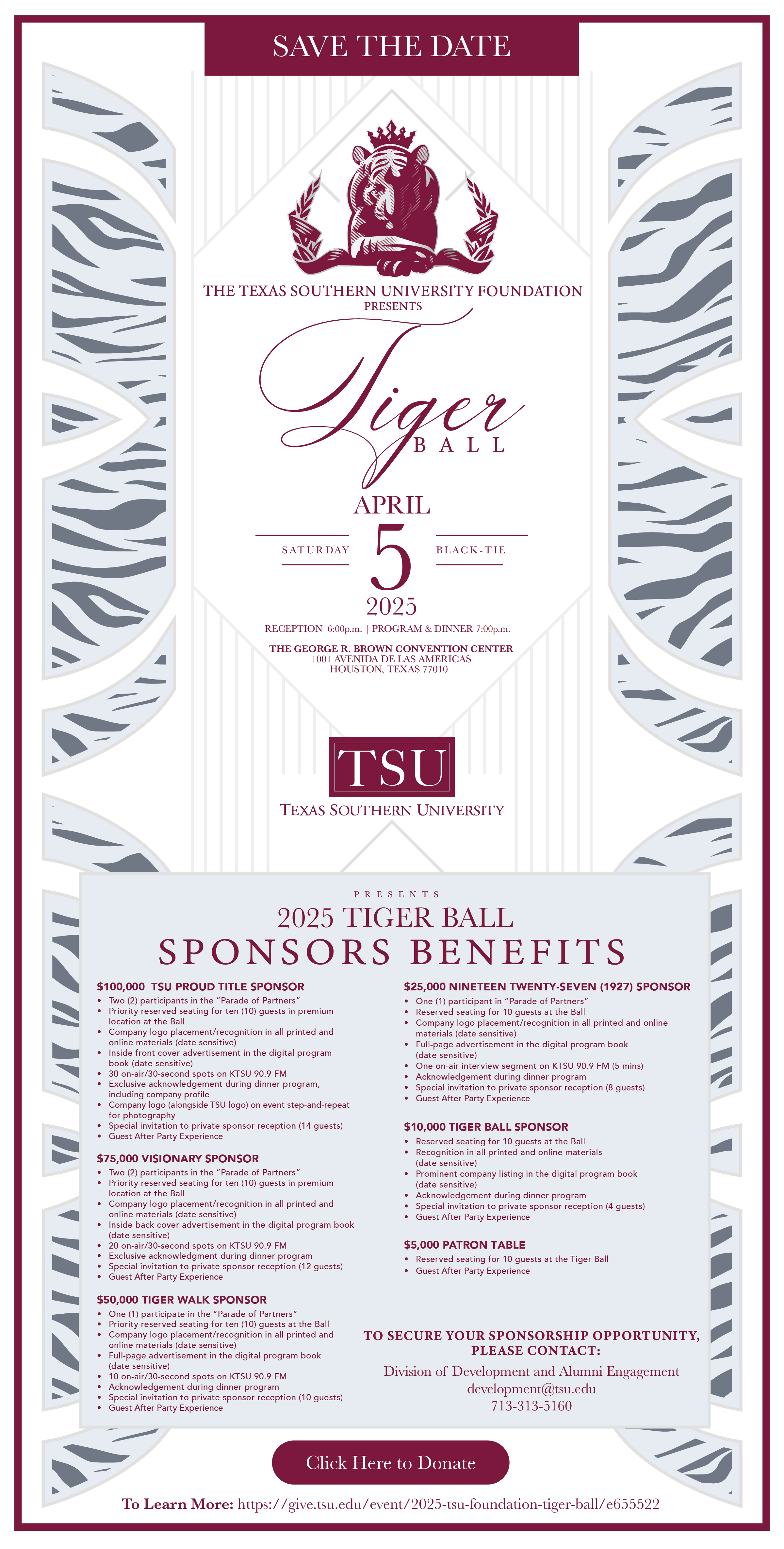 2025 TSU Foundation Tiger Ball - Campaign