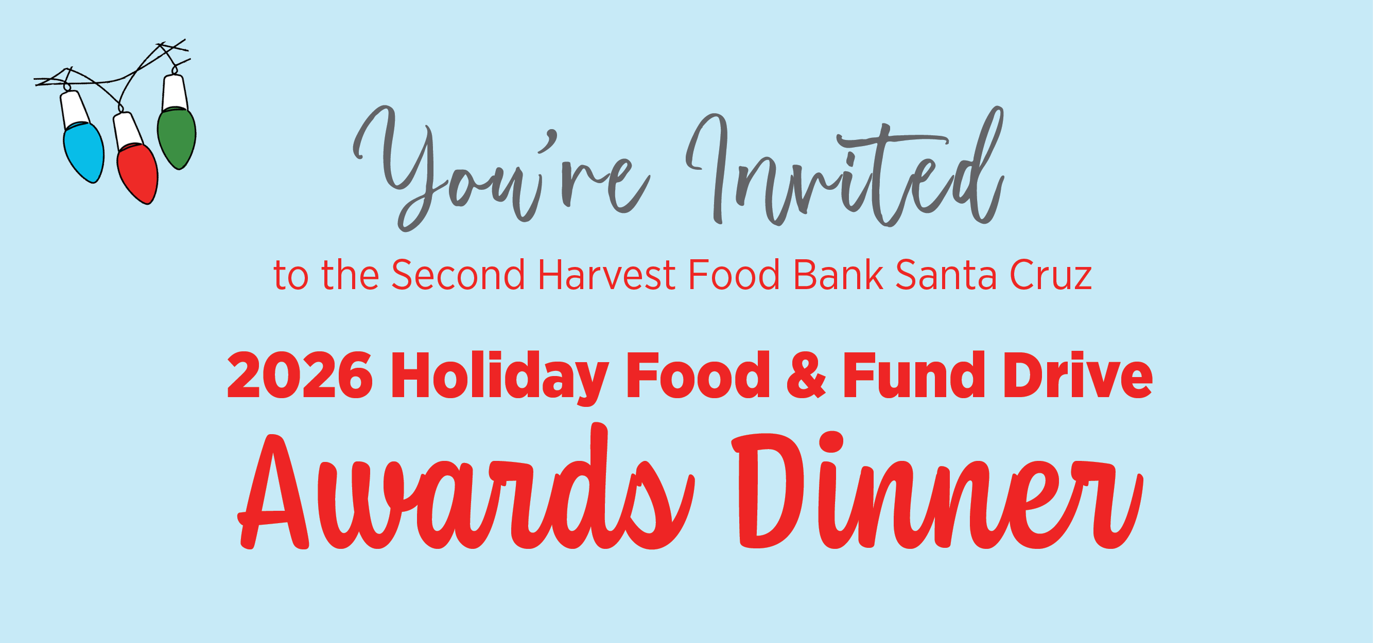 Holiday Food & Fund Drive Awards Dinner 2026 - Campaign