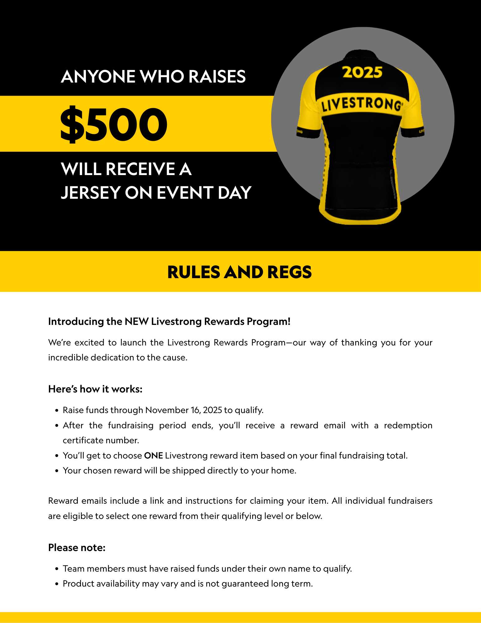 2025 Livestrong Challenge - Campaign