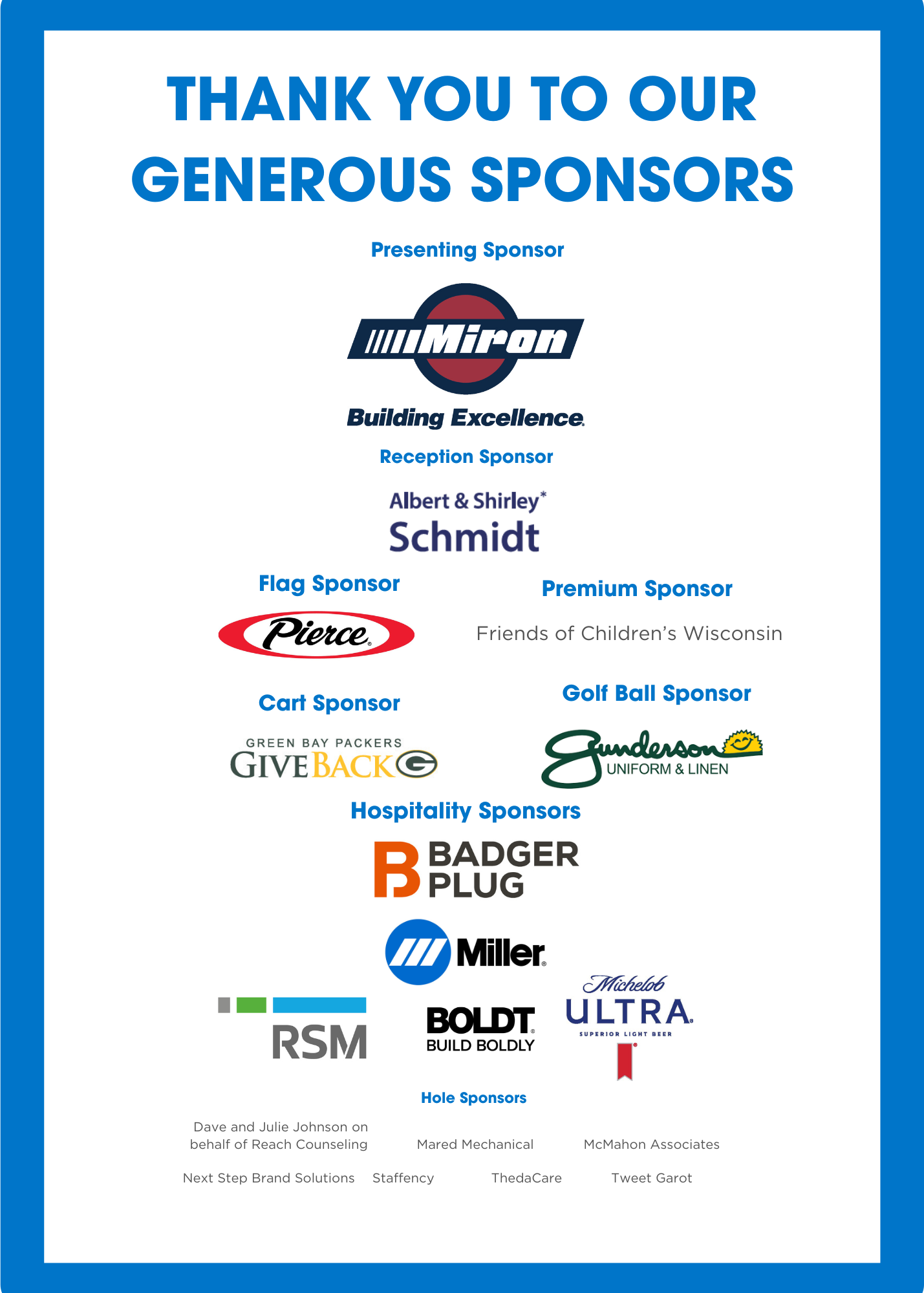 2025 Children's Wisconsin Open - Campaign