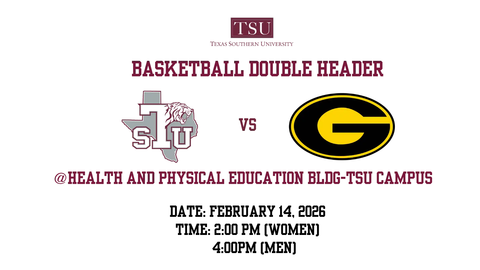 Double Header TSU Basketball Night- TSU vs. Grambling - Campaign