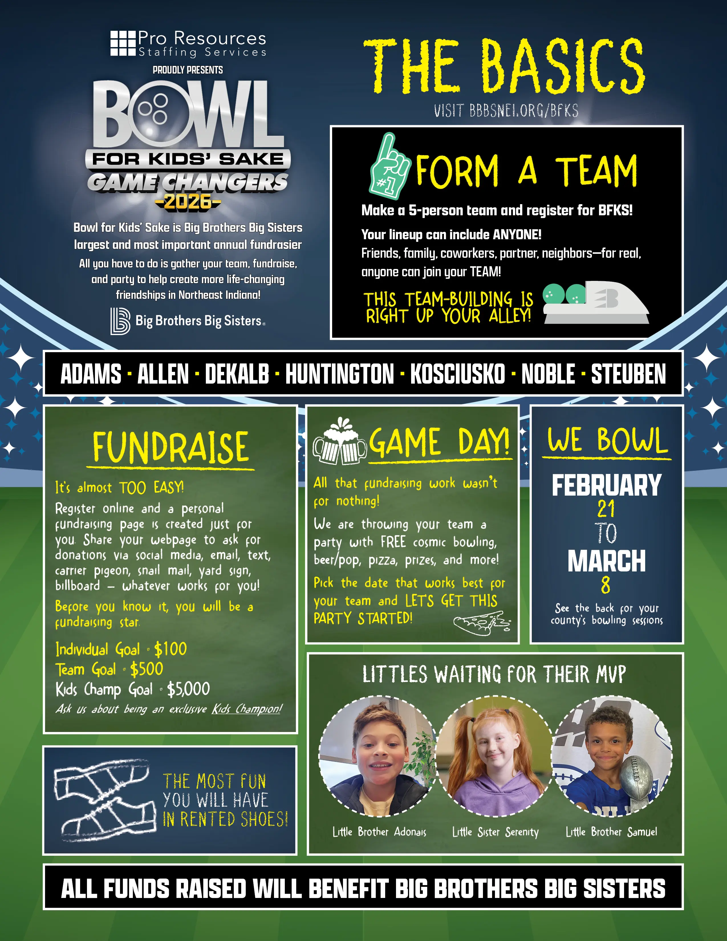 Bowl For Kids Sake 2026: GAME CHANGERS - Campaign