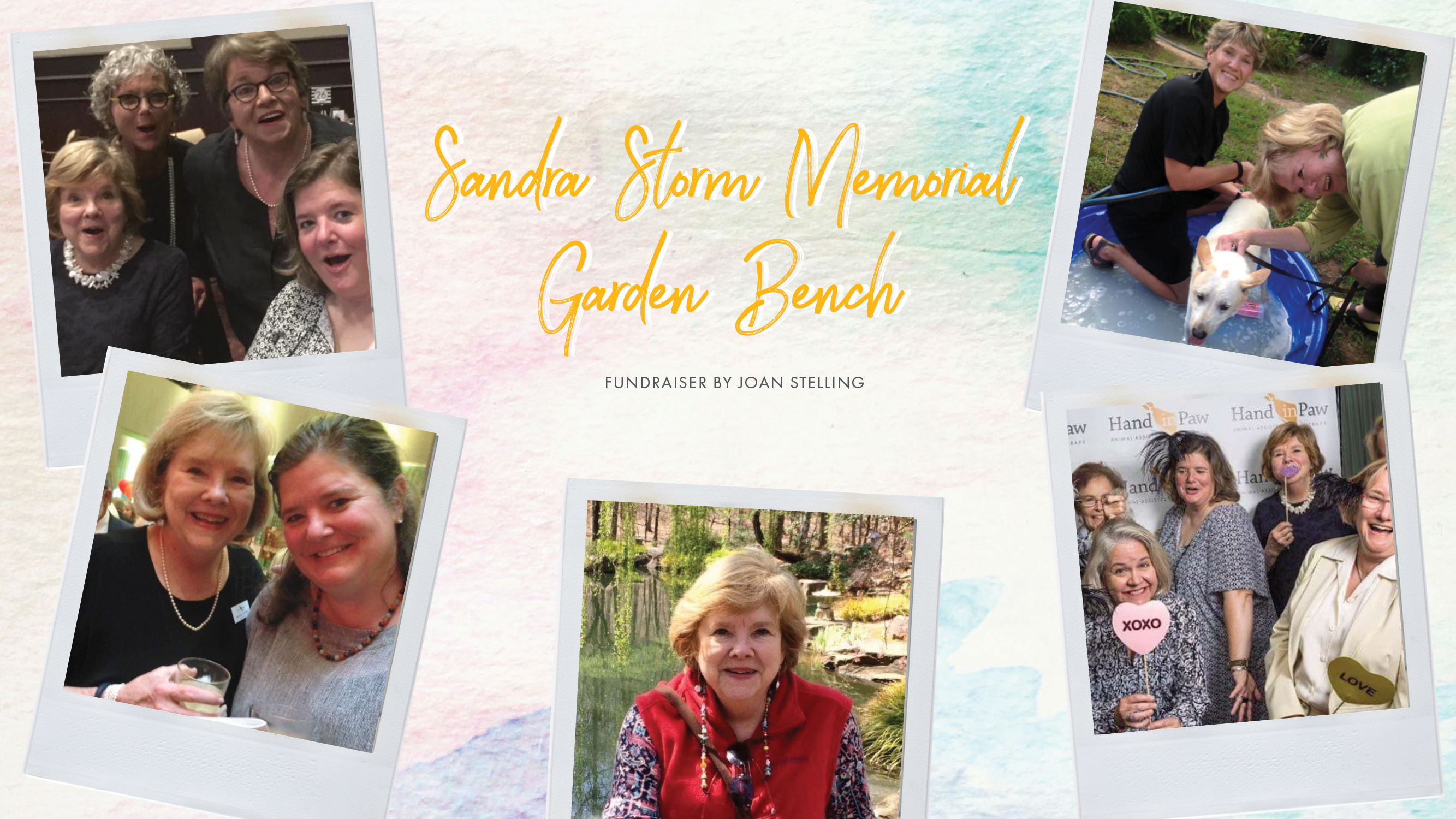 Sandra Storm Memorial Garden Bench - Campaign