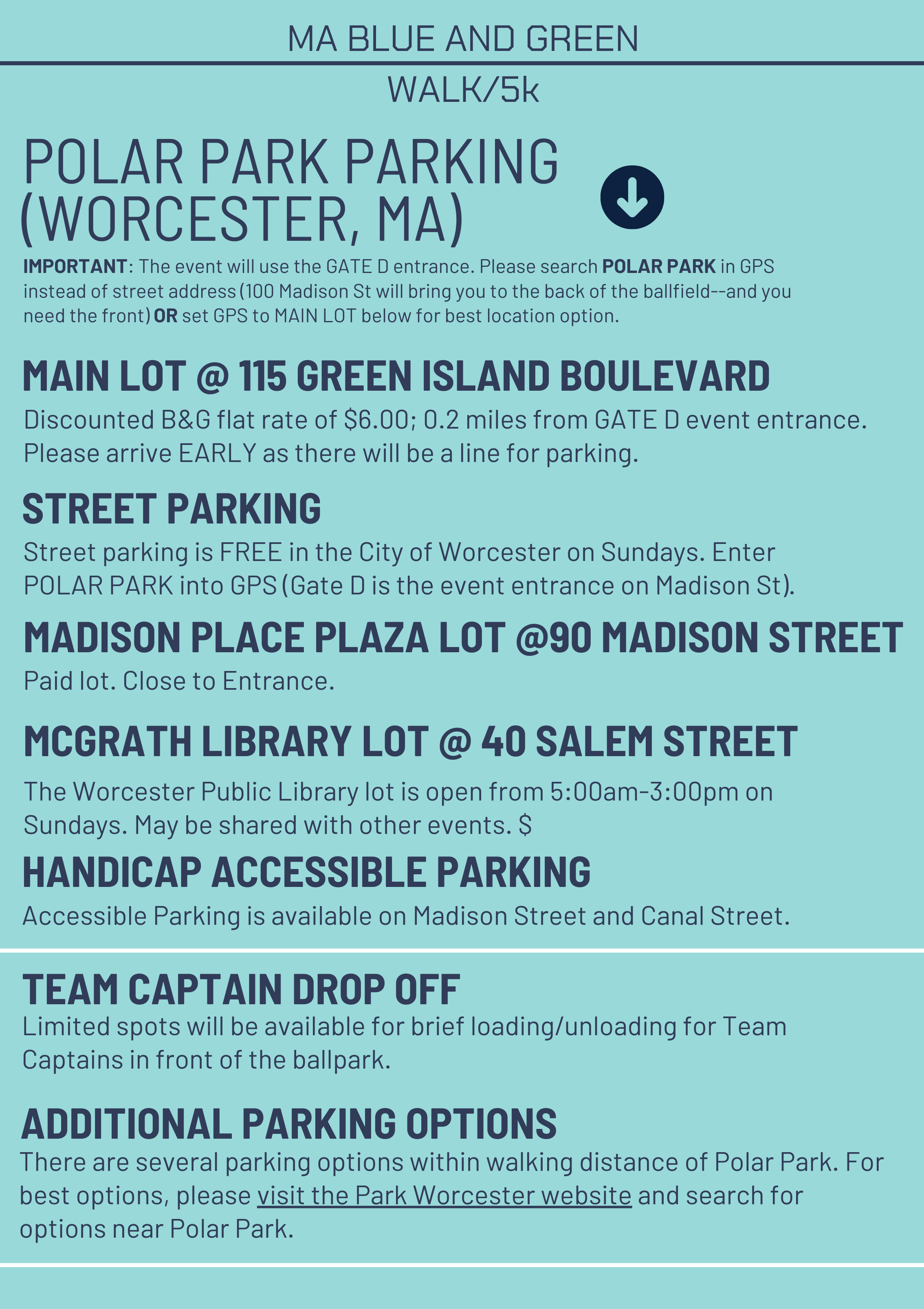 2024 MA Blue & Green Walk/5K - Campaign