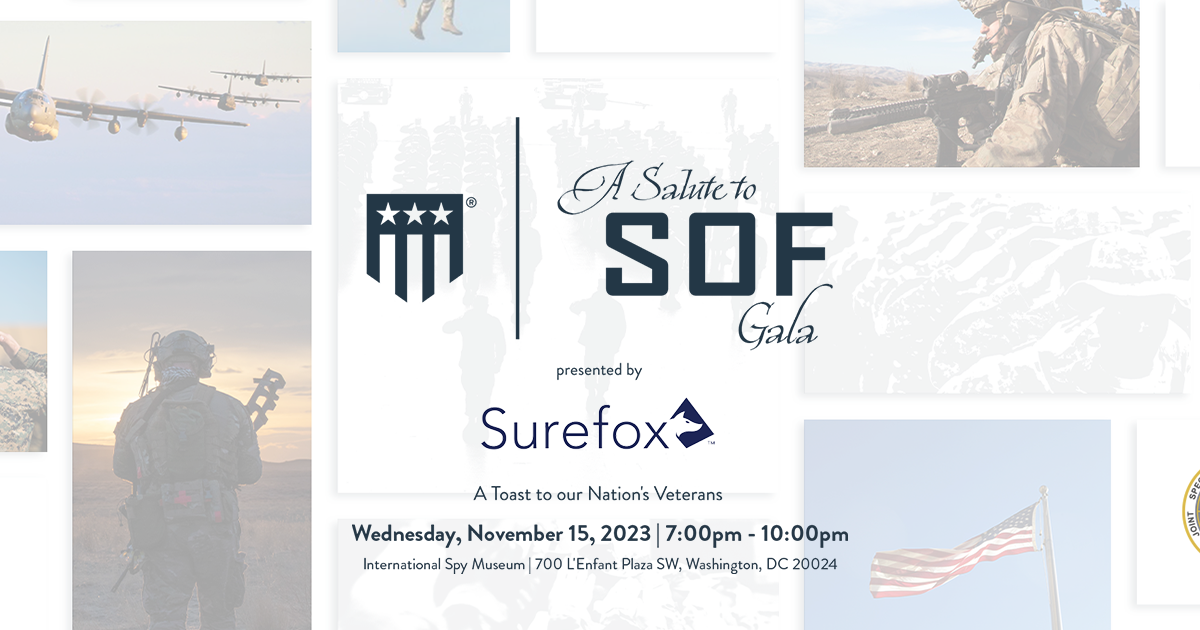Donate to Salute to SOF Gala | Washington DC | 2023
