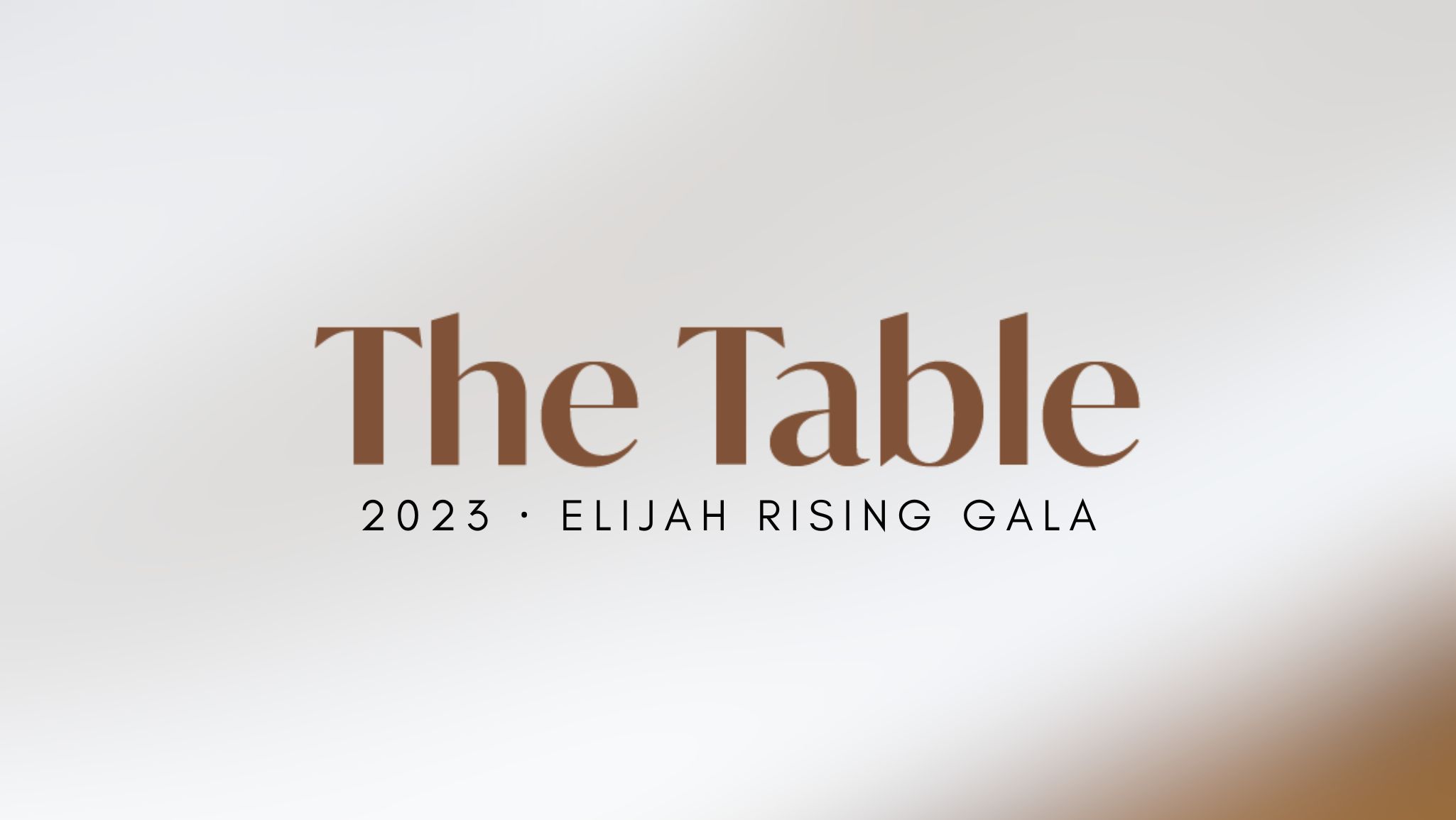2023 Elijah Rising Gala - Campaign