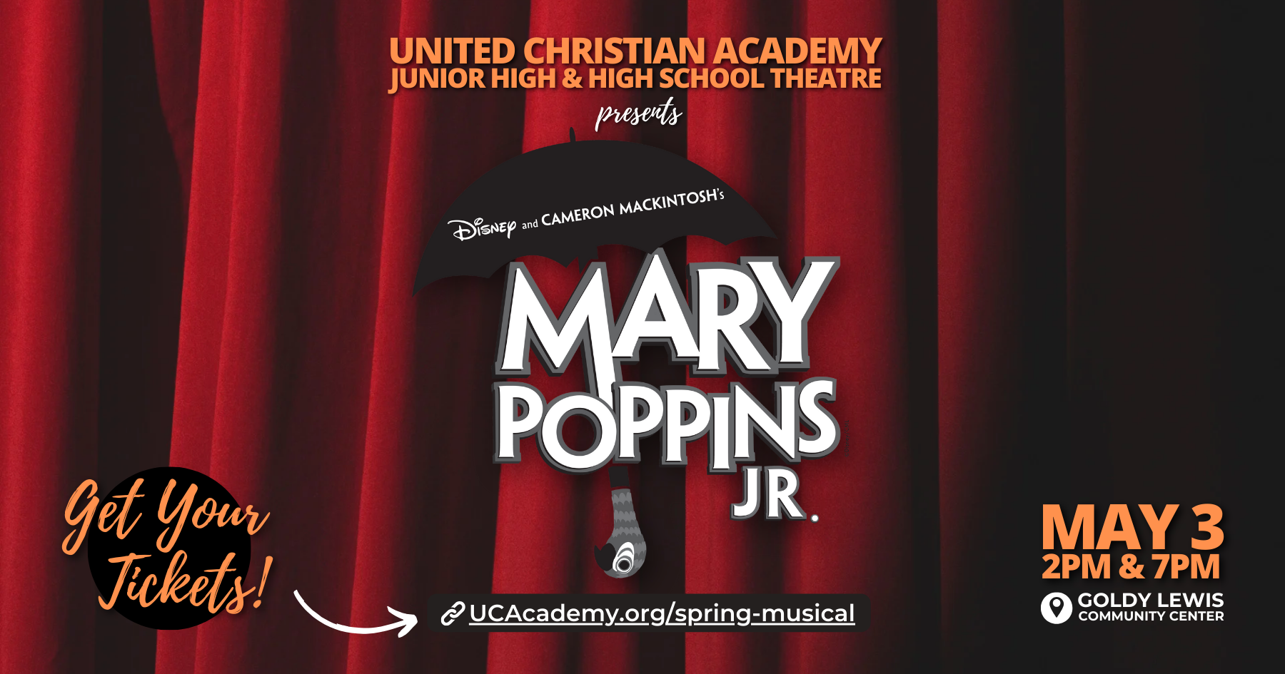 Mary Poppins Spring Musical 2025 - Campaign