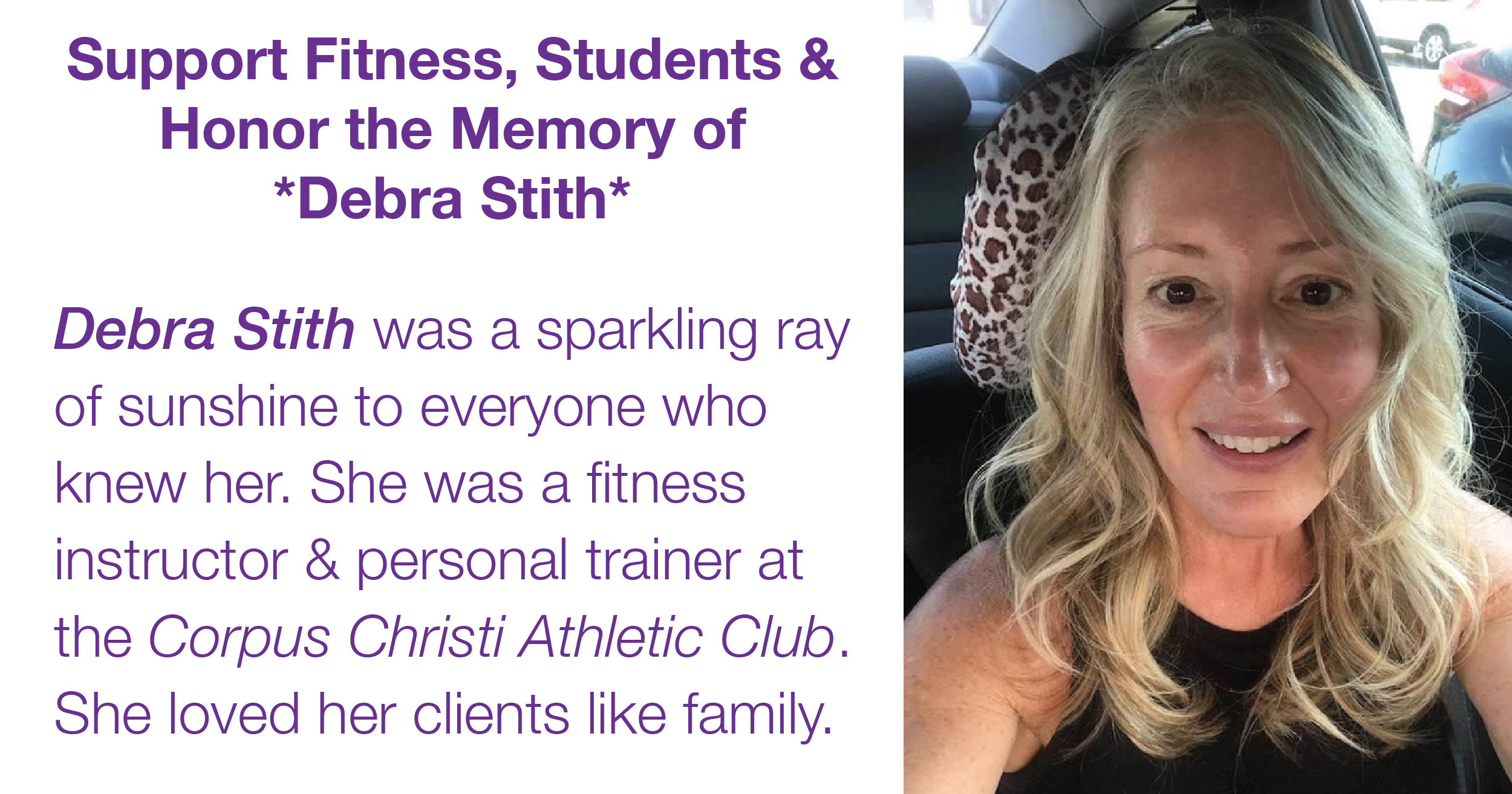 Donate to Debra Stith Memorial Scholarship