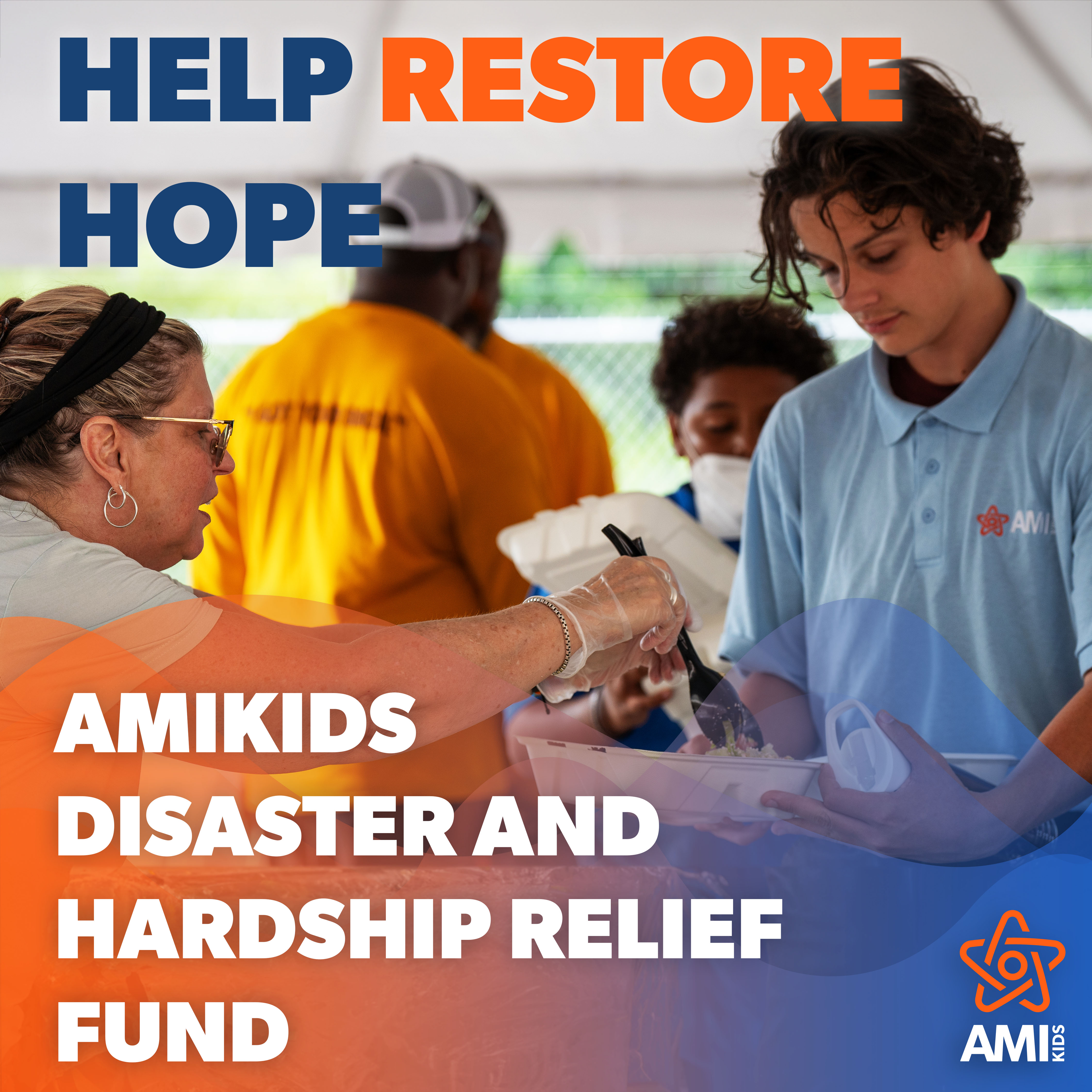 Donate to AMIkids Disaster and Hardship Relief Fund